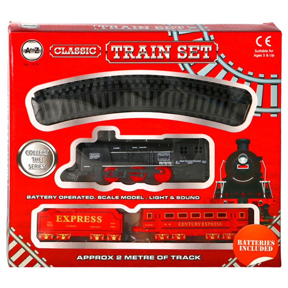 Classic Train Set 2m Track Engine Light & Sound – Toys4you