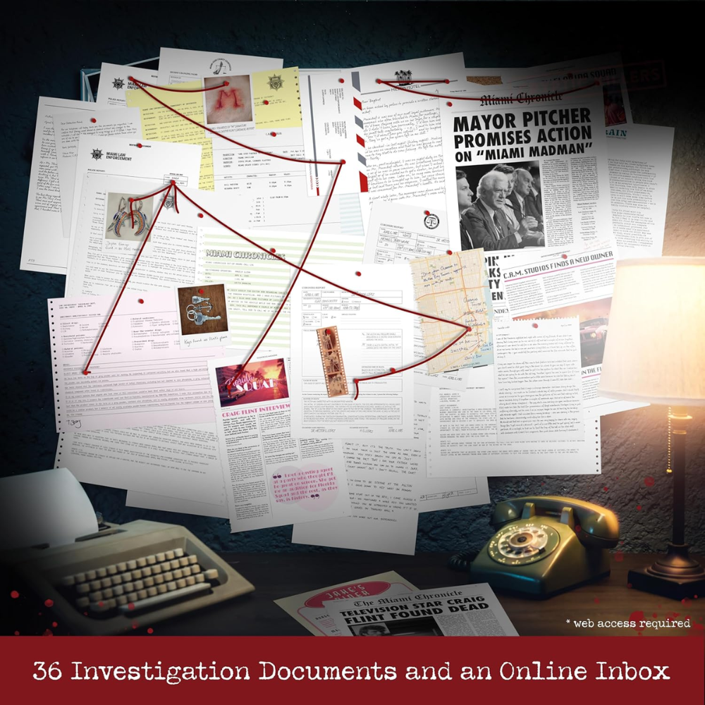 Cryptic Killers Unsolved murder mystery game - Murder in Miami – Toys4you