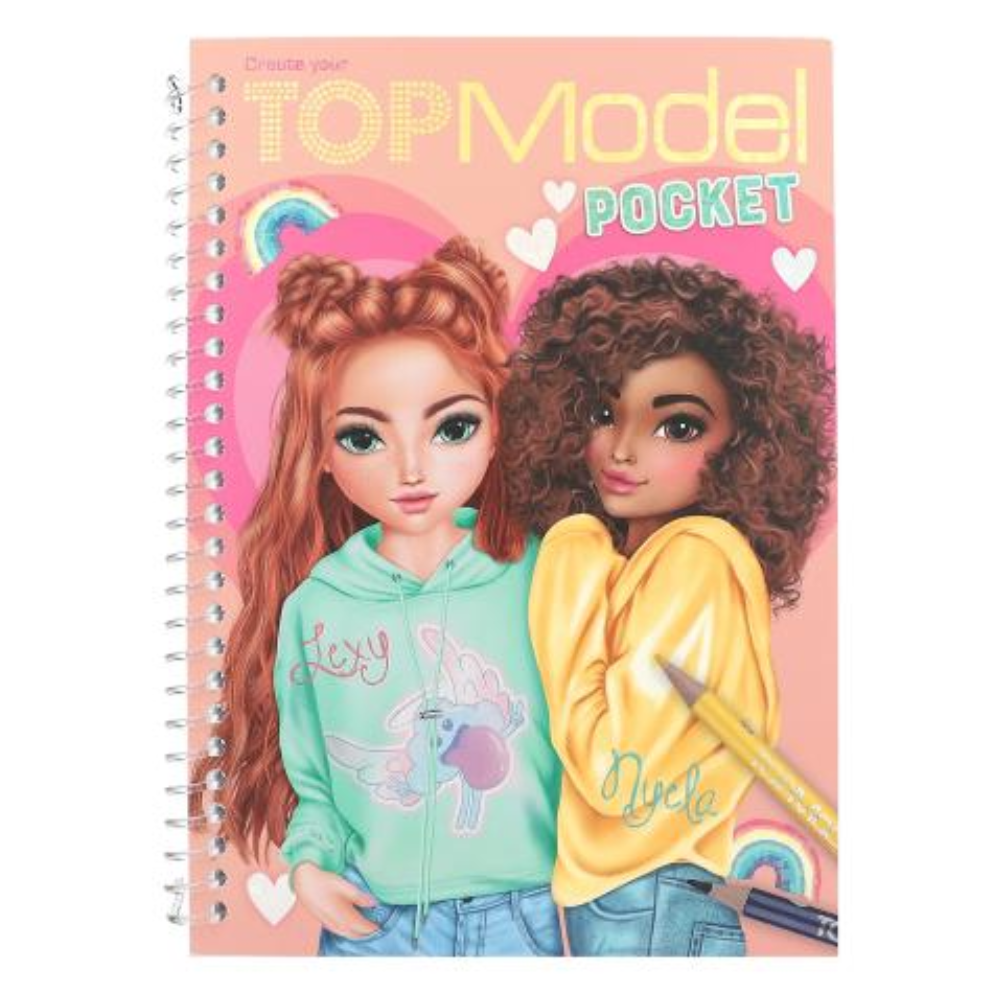 Depesche TOPModel Pocket Colouring Book LEXY & NYELA – Toys4you