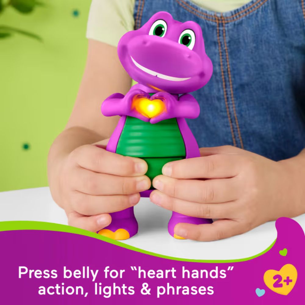 Fisher-Price Barney's World Heart Hands Barney Toy Figure With Music ...