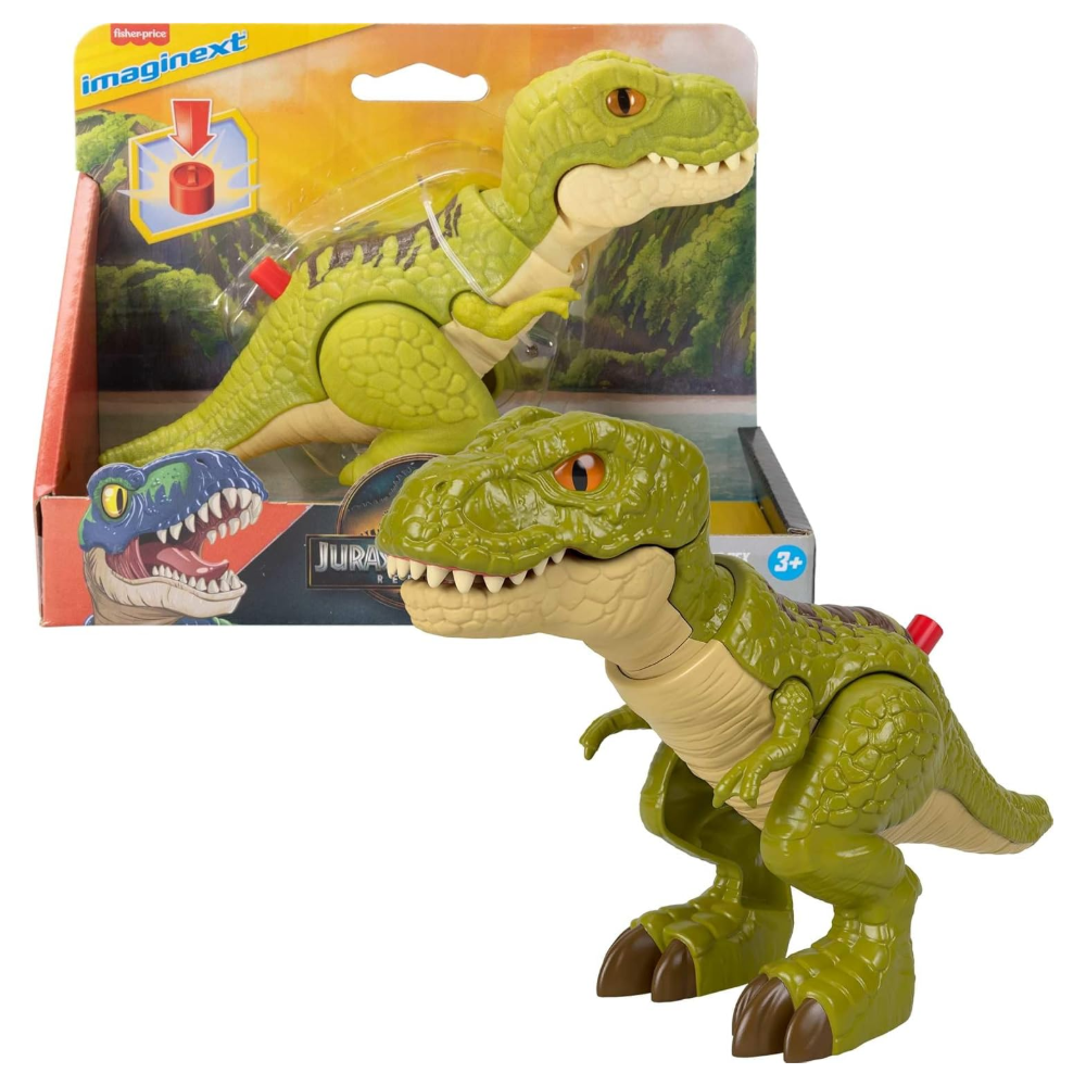 Fisher-Price Imaginext Jurassic World Rebirth Imaginext Chomping Tyran ...