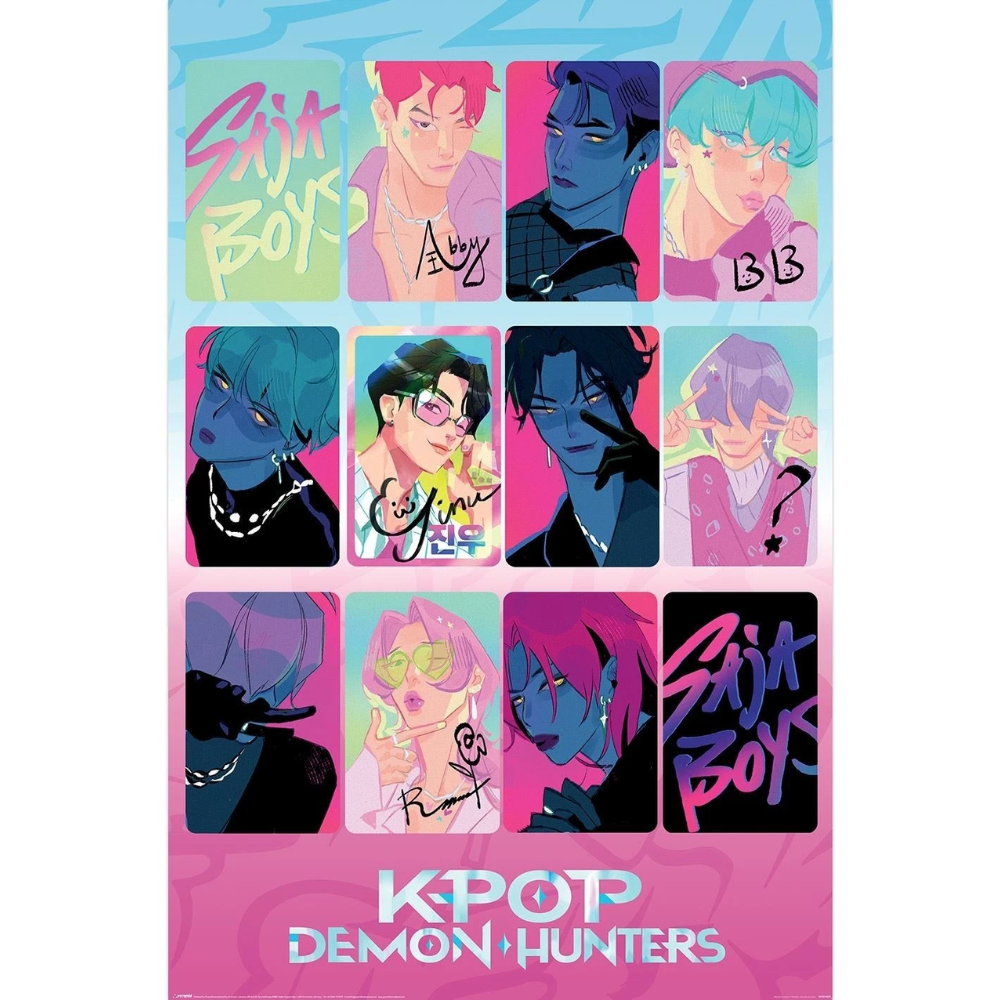 K-Pop Demon Hunters Light and Dark Saja Boys Maxi Poster – Toys4you