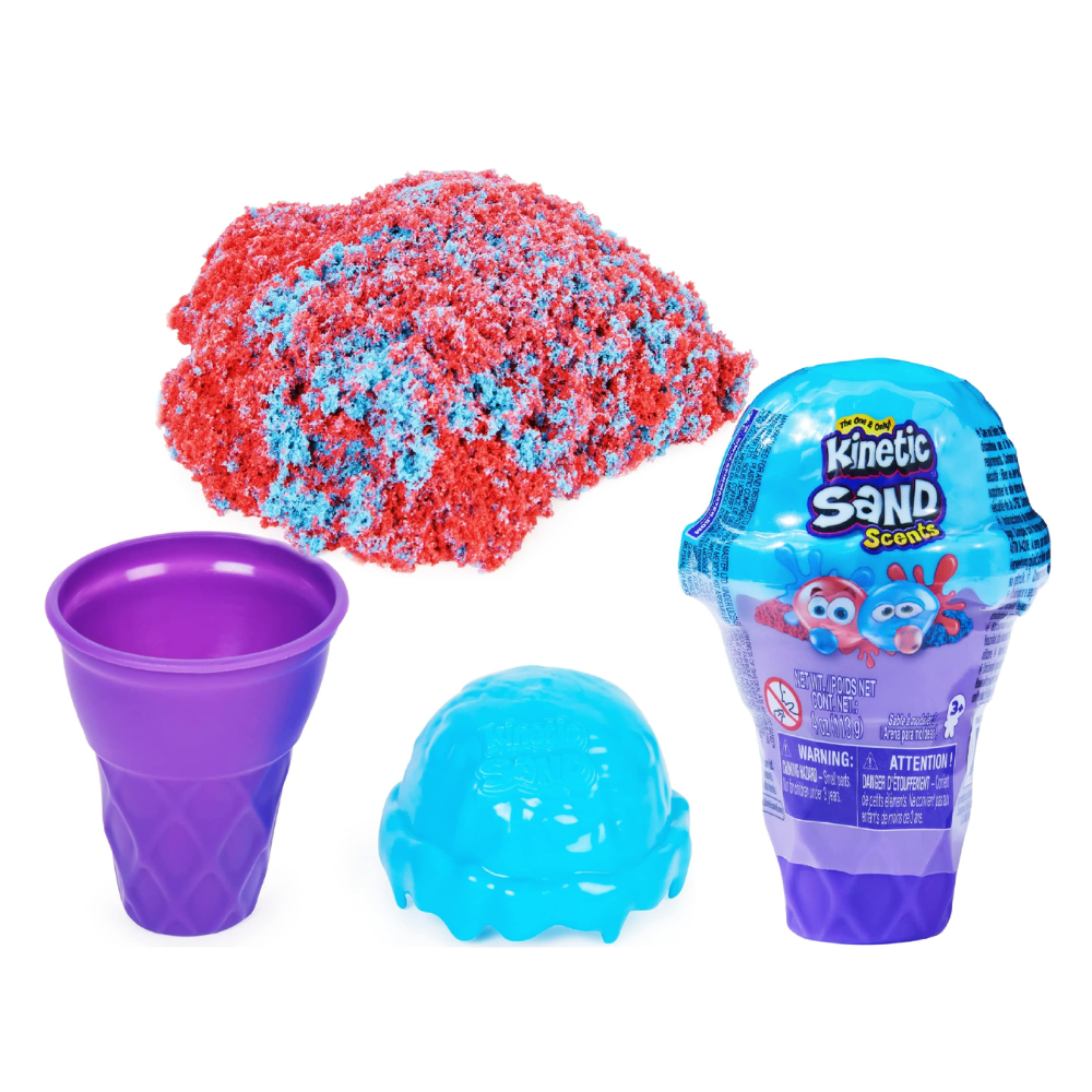 Kinetic Sand Scents, 4oz Ice Cream Cone Container Blue – Toys4you