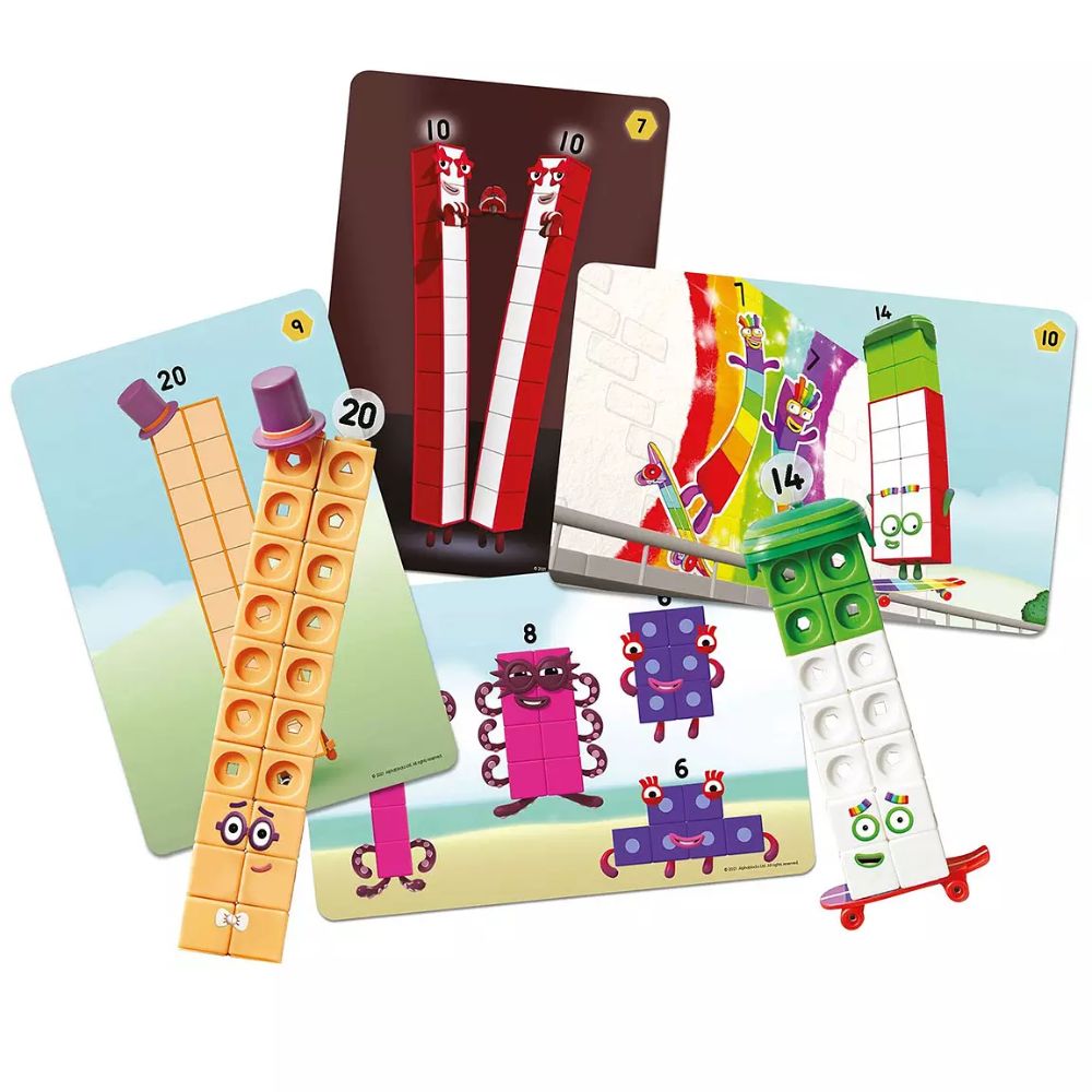 LEARNING RESOURCES MathLink Cubes Numberblocks 11-20 Activity Set ...