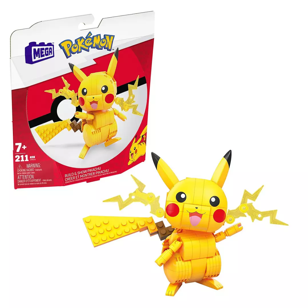 MEGA Pokemon Build & Show Pikachu Building Set – Toys4you