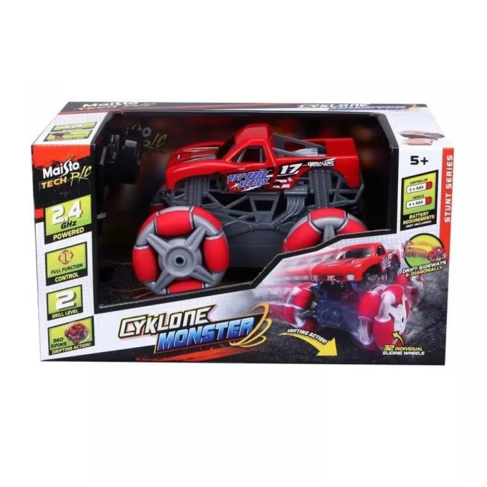 Maisto R/C CYKLONE Monster Truck with Drift Action Vehicle – Toys4you