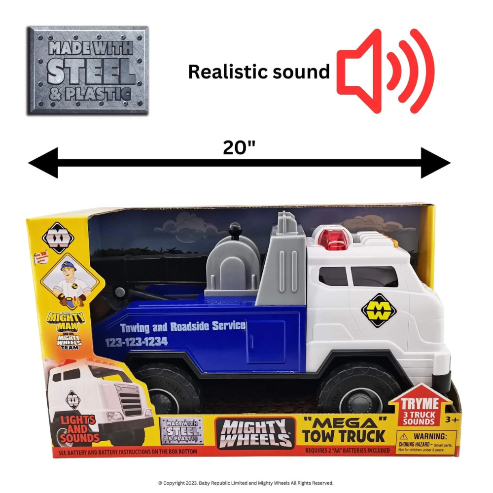 Mighty Wheels® 20” Tow Truck – Toys4you