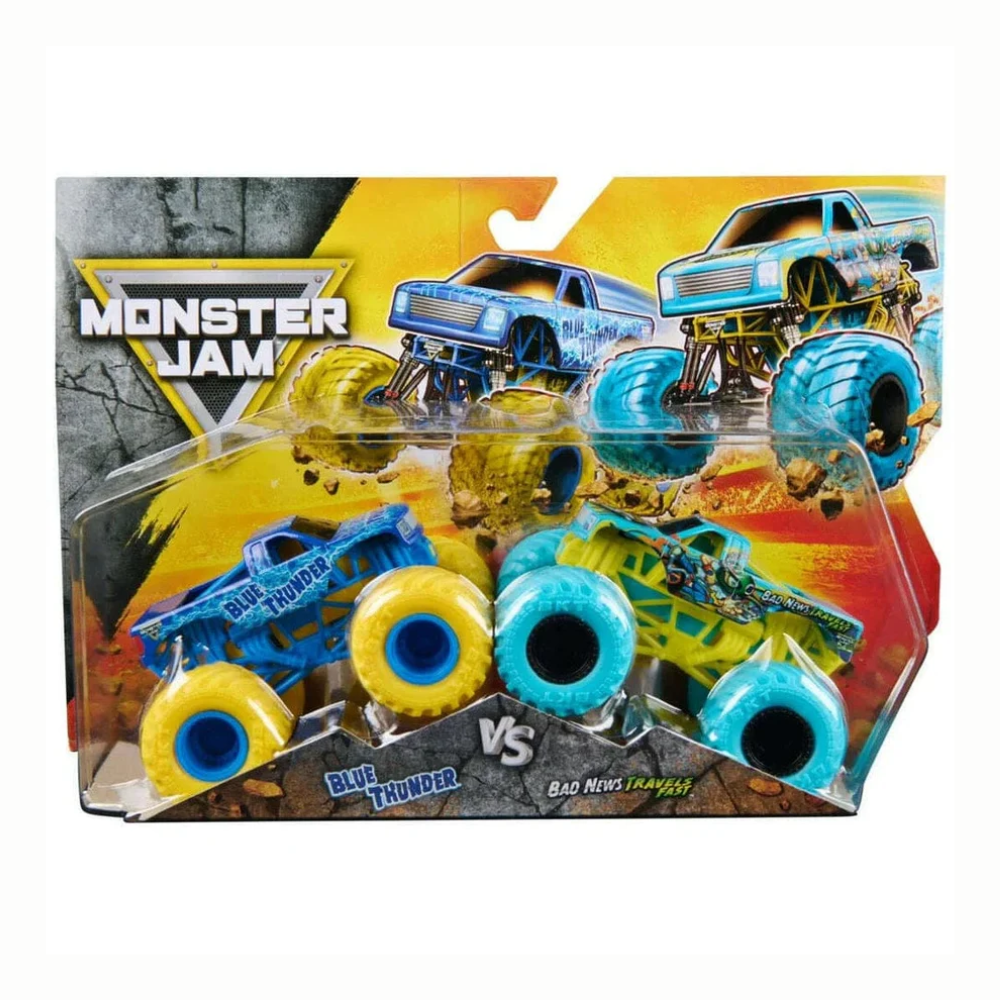 Monster Jam - 1:64 Series 33 - Blue Thunder VS Bad News Travels Fast ...