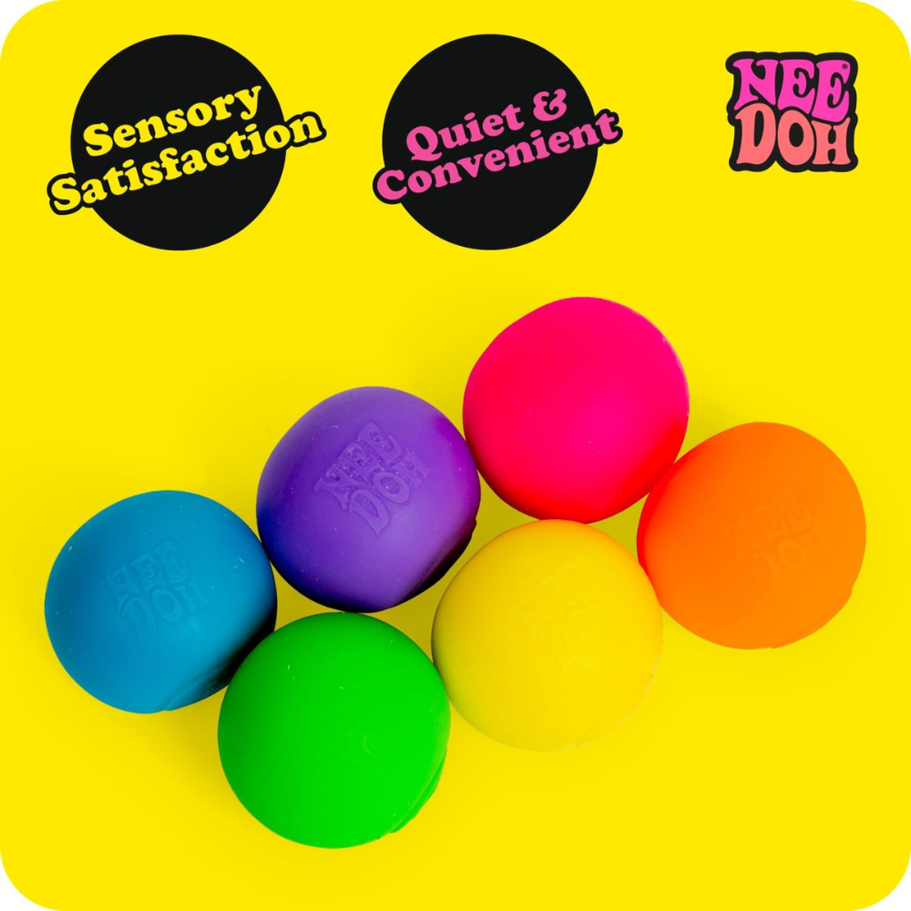 NeeDoh Schylling Rainboh Teenie Nee Doh Stress Balls - 6 Piece – Toys4you