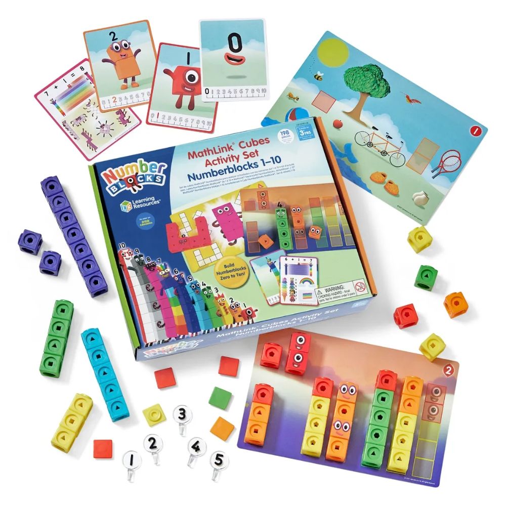 Numberblocks 1-10 Mathlink Cubes Activity Set – Toys4you