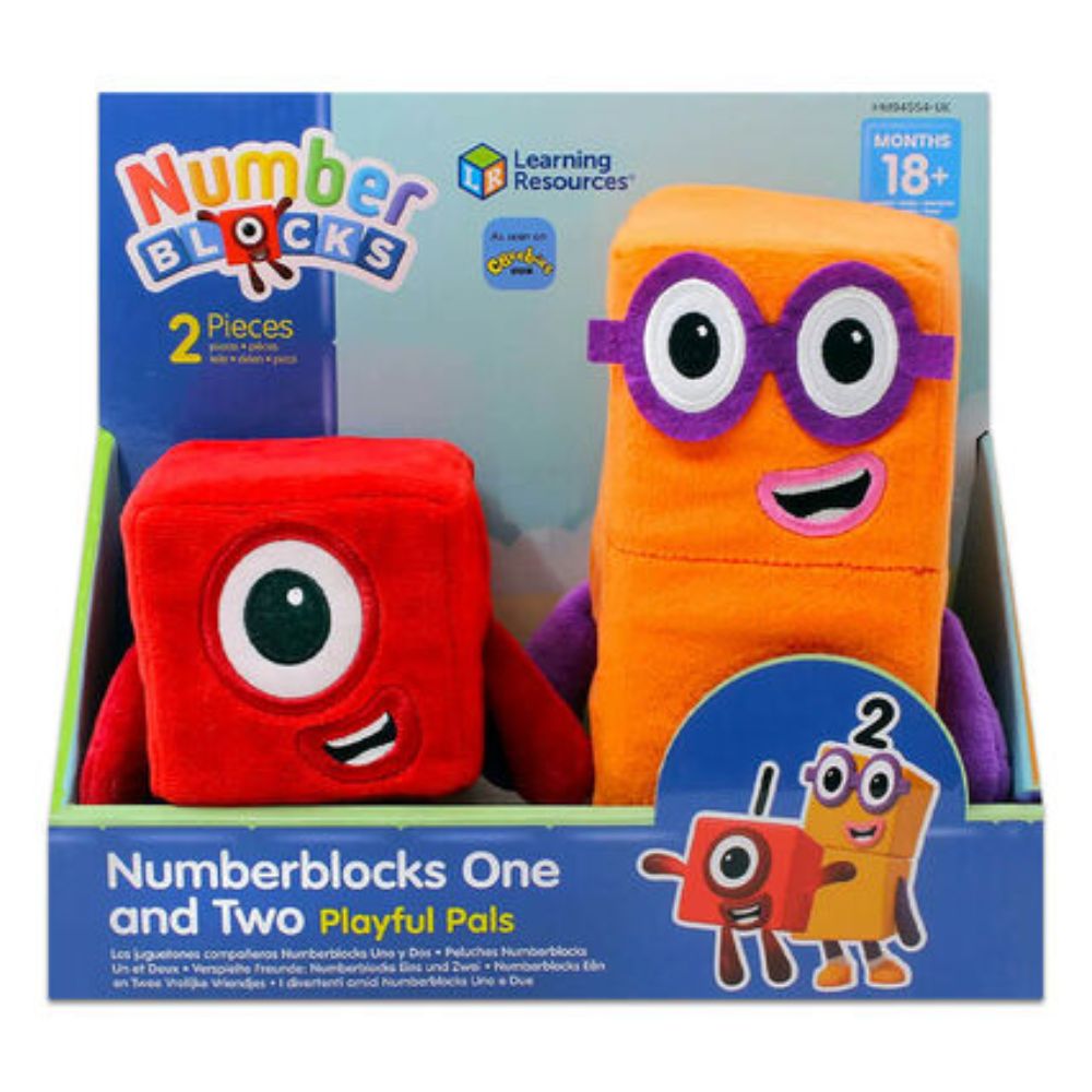 Numberblocks One and Two Plush Toys: Pack of 2 – Toys4you