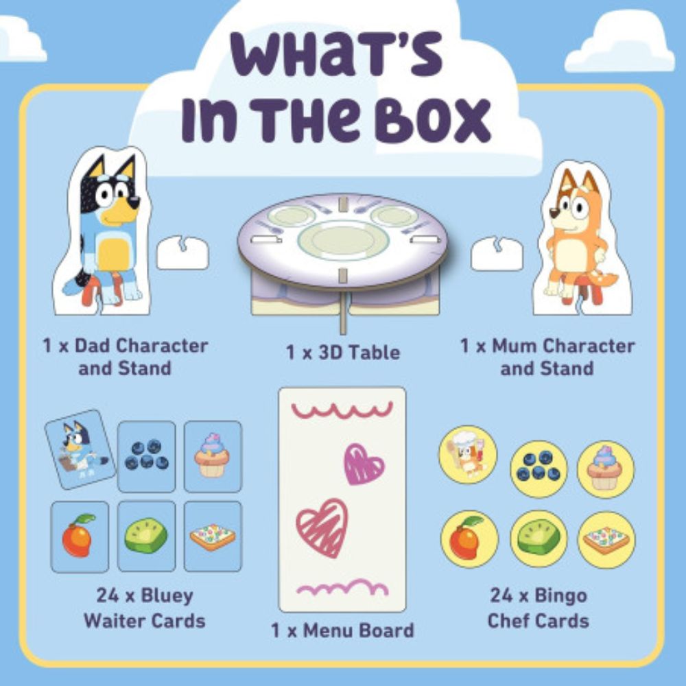 Orchard Toys Childrens Bluey Fancy Restaurant Game – Toys4you