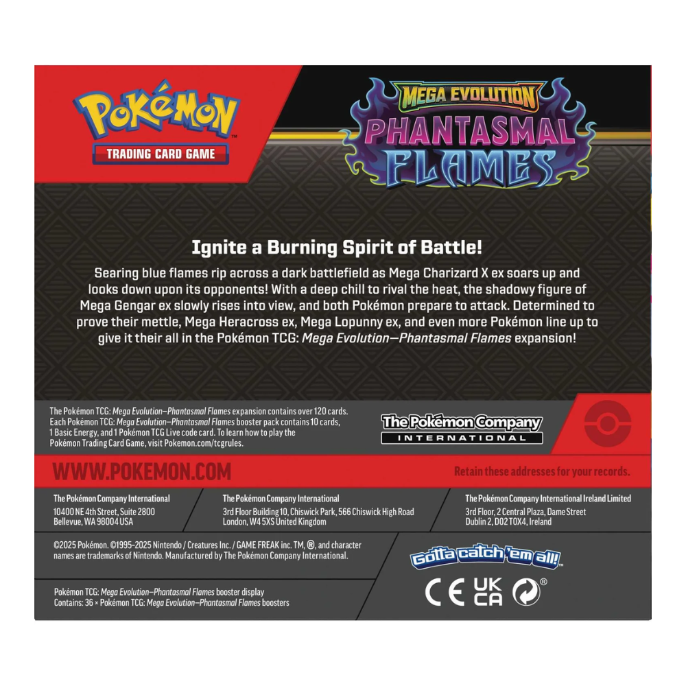 Pokémon TCG: Mega Evolution Phantasmal Flames - Booster Single Pack (P ...