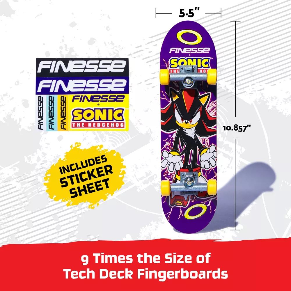 Tech Deck Finesse X Sonic the Hedgehog Handboard – Toys4you