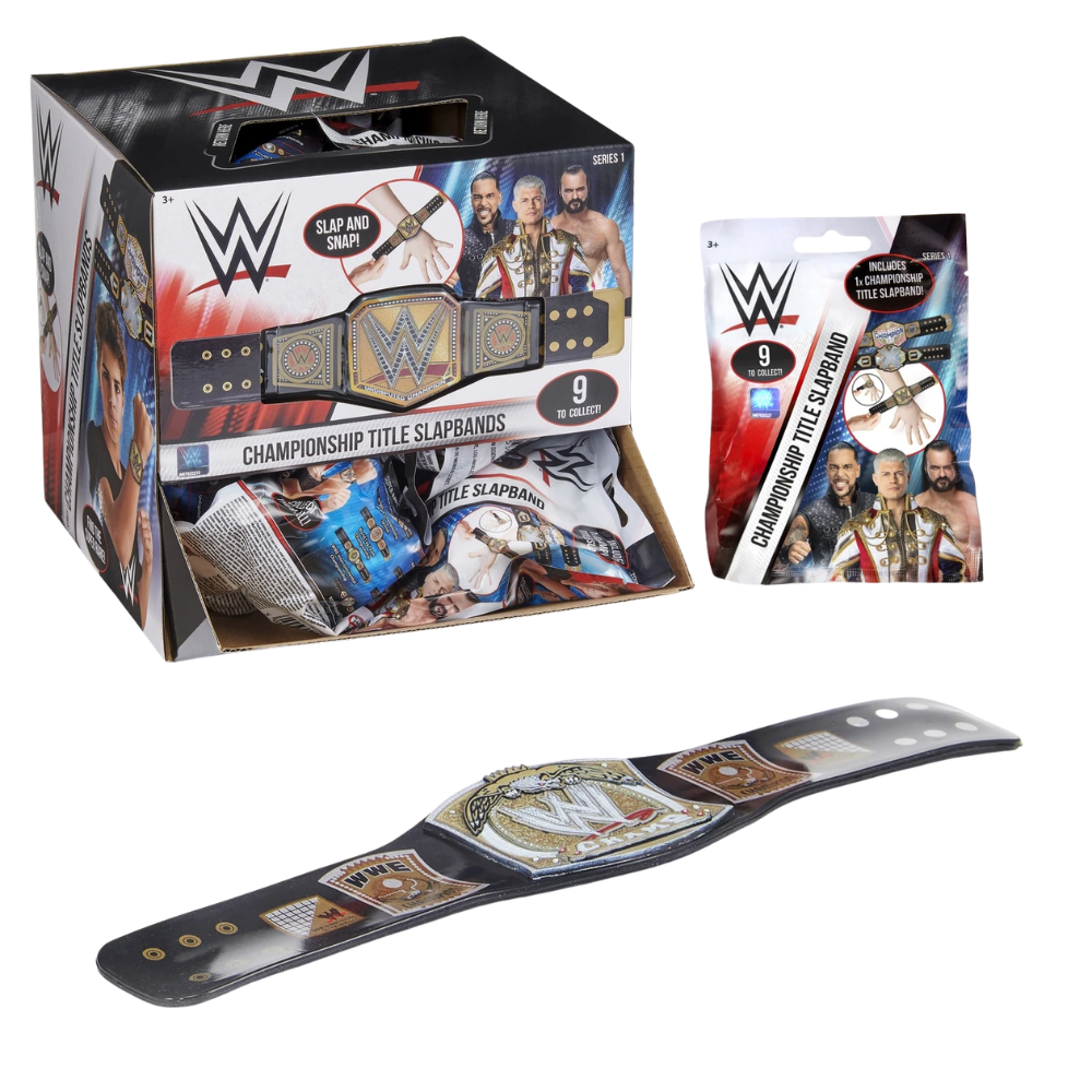 WWE Championship Title Slap Bands Series 1 Blind Bag Assortment – Toys4you