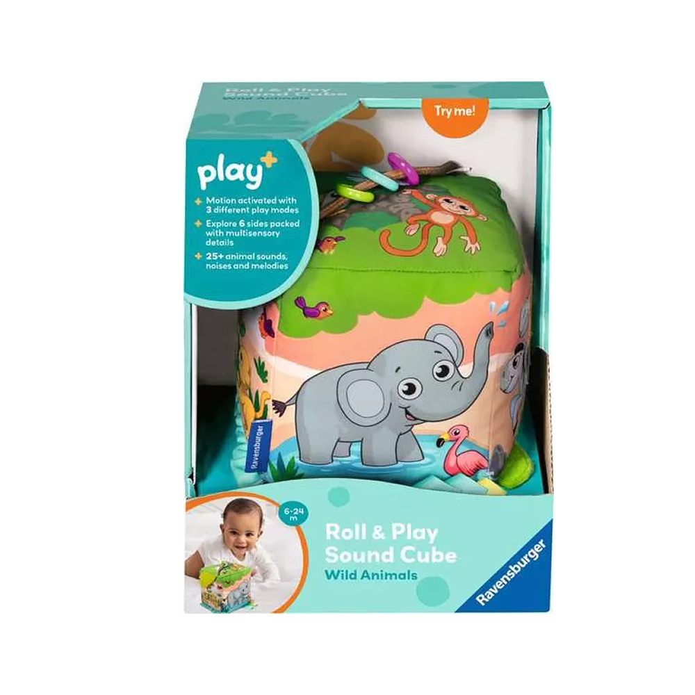 Roll and Play Sound Cube Wild Animals – Toys4you