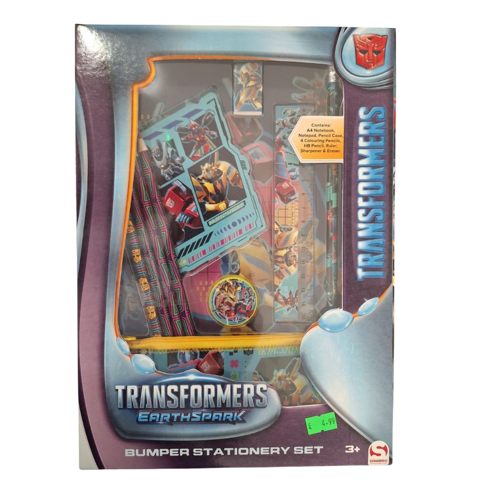 Transformers Earthspark Bumper Stationery Set – Toys4you